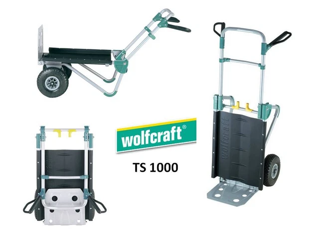 WOLFCRAFT TRANSPORTSYSTEM TS 1000 Sackkarre Schubwagen Schubkarre bis ...