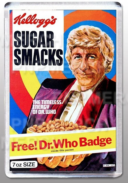 SUGAR SMACKS DOCTOR WHO cereal box LARGE FRIDGE MAGNET - CLASSIC! £1.99 ...
