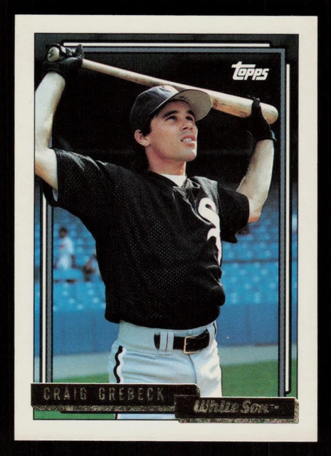 CARTE DE BASEBALL 1992 Topps Gold Craig Grebeck #273 Chicago White Sox ...