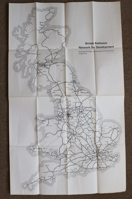 BRITISH RAILWAYS NETWORK For Development Map, March 1967. £10.00 ...