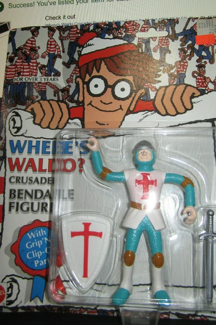 WHERE'S WALDO CRUSADER Bendable Action Figure by Mattel 1991 SEALED £28.31 - PicClick UK