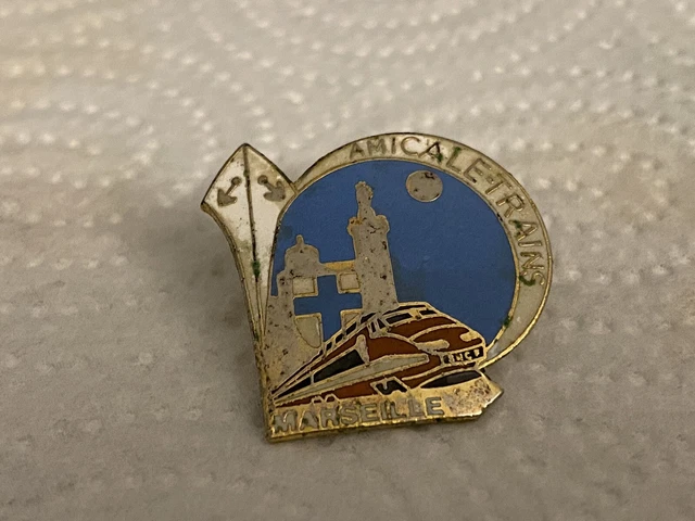 PINS PIN’S TRAIN TGV SNCF Amicale Trains Marseille EUR 5,00 - PicClick IT