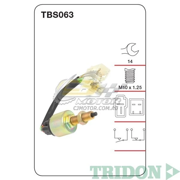TRIDON STOP LIGHT SWITCH FOR Toyota CoronaAvante 11/84-04/87 2.0L(2S-C ...