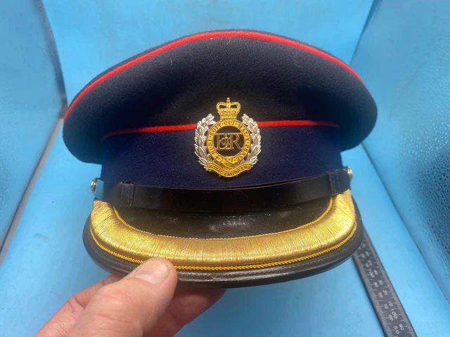 ORIGINAL BRITISH ARMY Royal Engineers High Ranking Officer's Peaked Cap ...