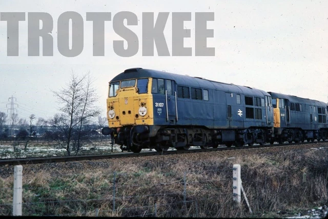 35MM SLIDE BR British Railways Diesel Loco 31107 Class 31 Water Orton ...