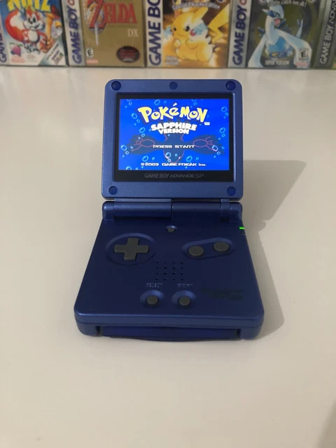 GAMEBOY ADVANCE SP with Backlit IPS V3 Screen Mod Kyogre Shell GBA ...