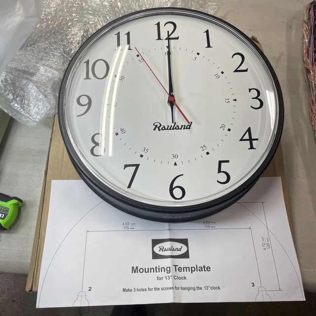 RAULAND WAC13S WALL School Shop Clock 13 Inch! Free round ship to USA ...