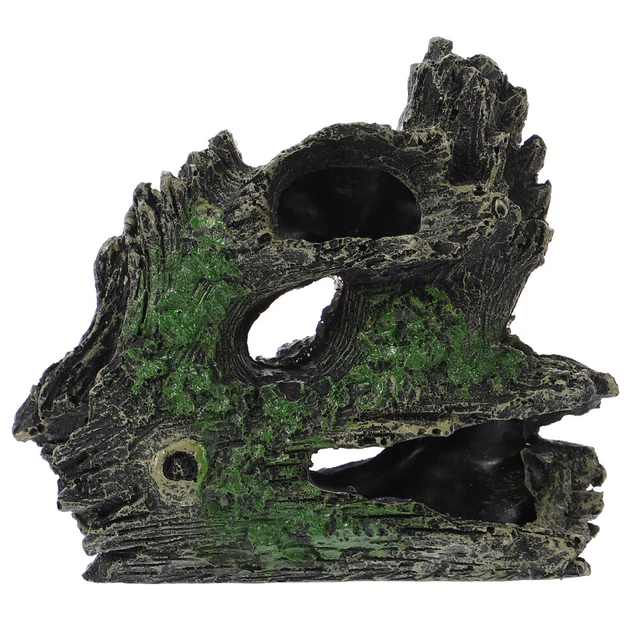 CACHE BÛCHE D'AQUARIUM Abri Pour Poissons Tronc D'arbre D'aménagement ...