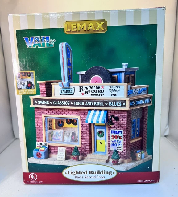 LEMAX 2008 RAY’S Record Shop Vail Village Lighted Building - Rare & HTF ...
