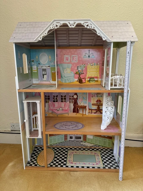 BARBIE DOLLS HOUSE. Kidcraft. 120h, 84w, 37 deep. Good condition. £21. ...