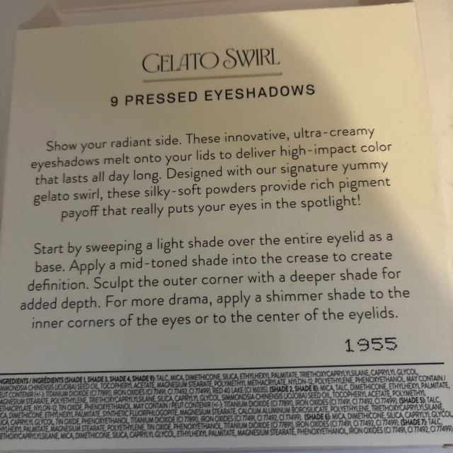 LAURA GELLER BAKED Gelato Swirl Eyeshadow Palette 9 Creamy Eyeshadows ...