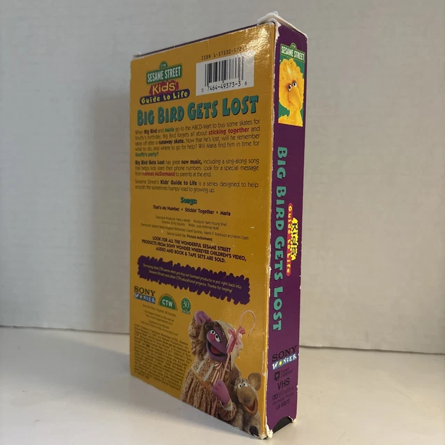 SESAME STREET BIG Bird Gets Lost With Frances Mcdoemand 1997 VHS $28.89 ...