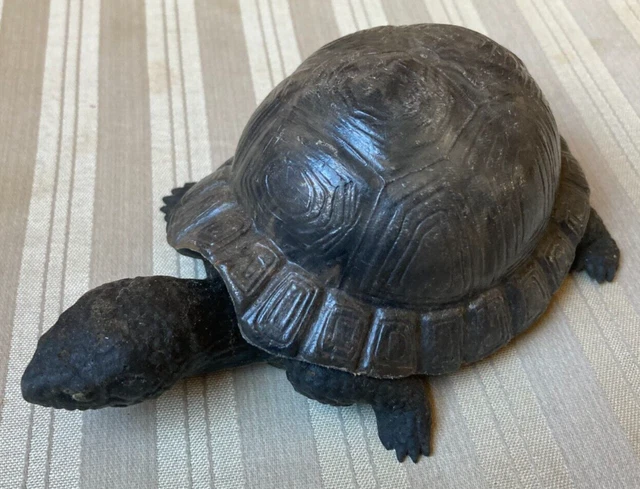 VINTAGE 1960S IMPERIAL Toy Trick Turtle Rubber Body Plastic Shell Hong ...