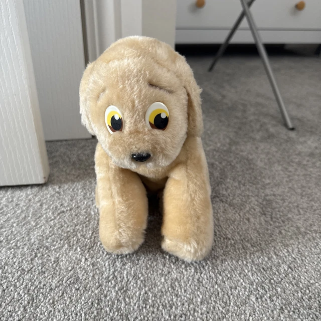 VINTAGE ORIGINAL ANDREX Puppy Dog Plush Soft Toy Comforter 8” High 1980 ...