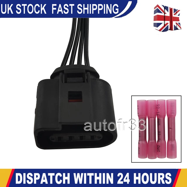 4 PIN MAP Sensor Connector Plug Socket Wiring 1J0973704 For VW Audi ...