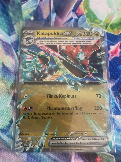 POKÉMON KARTE EX 073/131 Katapuldra-ex Prismatische Entwicklungen ...