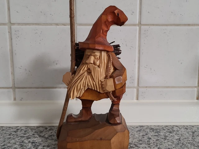 HOLZFIGUR RÜBEZAHL HANDGESCHNITZT/HANDARBEIT Erzgebirge EUR 61,00 - PicClick DE