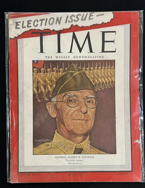 VINTAGE TIME MAGAZINE November 13 1944 - General Joseph W. Stilwell £15 ...