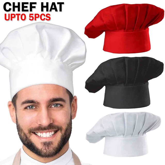 CHEF HAT UNISEX Baker Kitchen Cook Restaurants BBQ Cooking Catering $8. ...