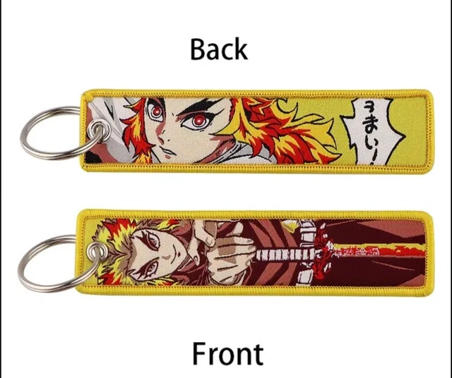 DEMON SLAYER KYOJURO Rengoku Anime Motorcycle Key Jet Tag Keychain £5. ...