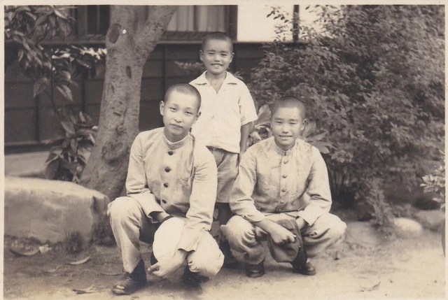 OLD VINTAGE PHOTO Asia Japan Japanese Children Boy Cc979 £1.79 ...