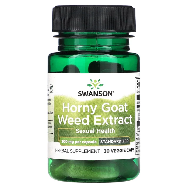 SWANSON, HORNY GOAT Weed Extract, 300 mg, 30 Veggie Caps £47.25 ...