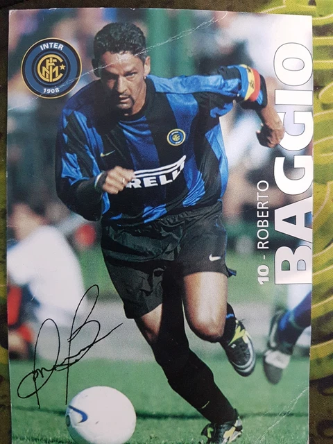 CARTOLINA ROBERTO BAGGIO Inter EUR 8,00 - PicClick IT