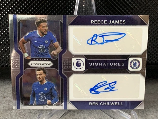 REECE JAMES/BEN CHILWELL Dual Auto 2022 Panini Prizm Premier League SSP ...
