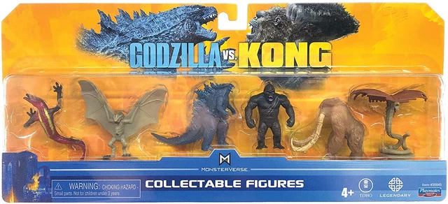 PLAYMATE MONSTERVERSE GODZILLA VS Kong Mini set 6 Pack Behemoth Warbat ...