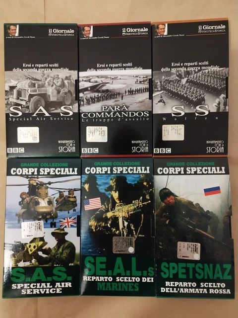 FILM VIDEO VHS Sas Paras Commandos Waffen SS Spetsnaz Navy Seal Special ...