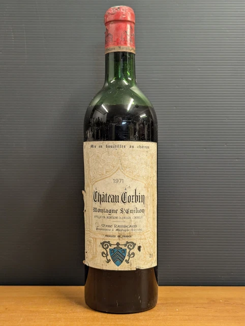 MONTAGNE SAINT-EMILION - 1971 - CHATEAU CORBIN - 54 ans - MARC RAMBEAUD ...