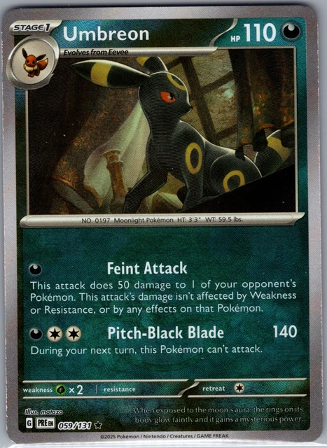 UMBREON POKE BALL 059/131 SV: Prismatic Evolutions - Pokemon Card - NM ...