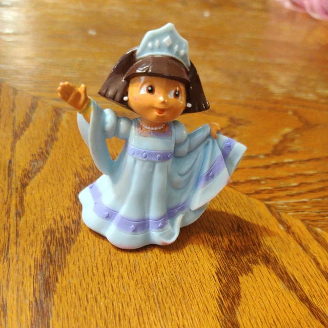 DORA THE EXPLORER Princess Party 2.25" Figure Mattel blue dress EUR 10 ...
