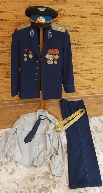 SOVIET VINTAGE MILITARY AIR Force Officer Uniform Army USSR Colonel ...