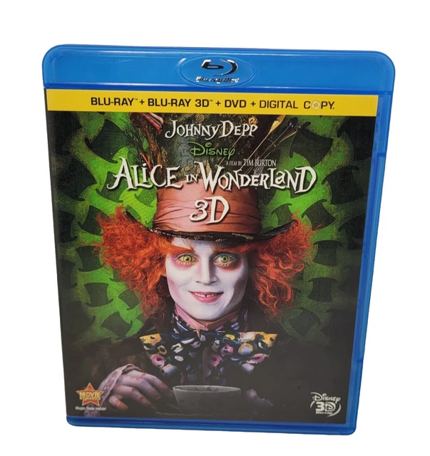 ALICE IN WONDERLAND Blu-ray/DVD, 2010, 4-Disc Set, Includes Digital ...