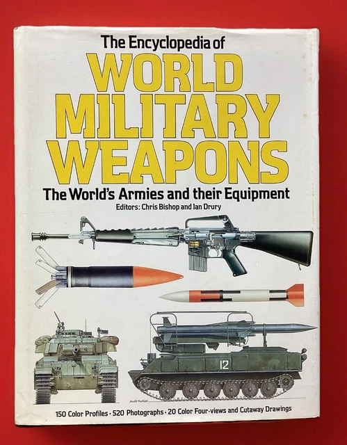 ENCYCLOPEDIA OF WORLD Military Weapons Book Vintage 1988 Illustrated ...