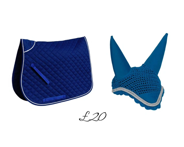 EQUESTRIAN, HORSE /PONY, Matchy Set Rheingold Saddle Pad And Ears £19. ...