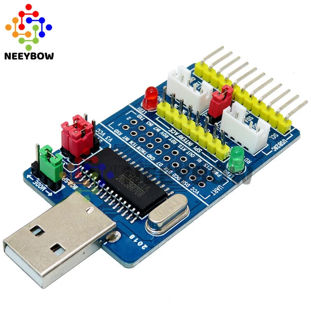 CH341A USB TO I2C/IIC/SPI/UART/TTL/ISP Adapter EPP/MEM Parallel ...