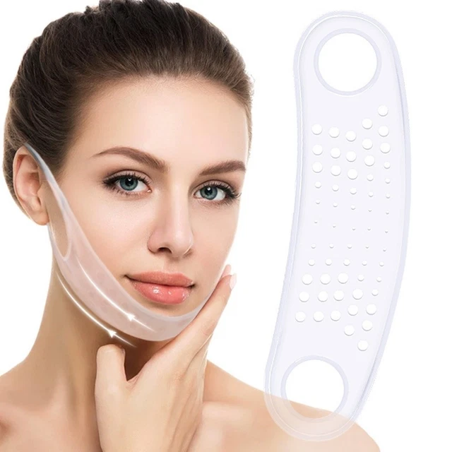 SILICONE FACE STRAP Belt Mask Lift Up Face Slimming Strap V Face £8.02 ...