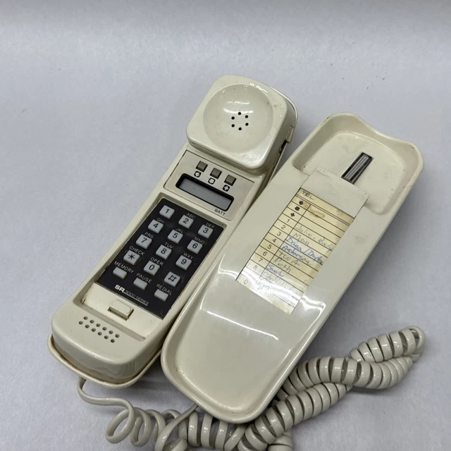 VINTAGE 1980S SEARS SR3000 Retro Phone Push Dial Button Beige XLCord ...