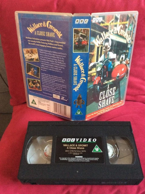 RETRO VINTAGE BBC Wallace & Gromit - A Close Shave VHS Video Cassette ...