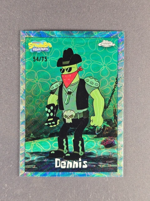 2025 TOPPS CHROME Spongebob #1162 Dennis FlowerCloudFractor SP £17.92 ...