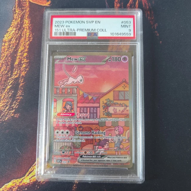 POKEMON MEW EX SVP 053 Promo 151 Ultra Premium Collection PSA 9 MINT ...