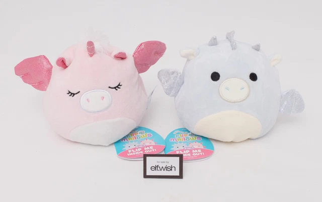 SQUISHMALLOW FLIP-A-MALLOW REVERSIBLE 5 Inch Grecia Pegicorn & Kenny ...