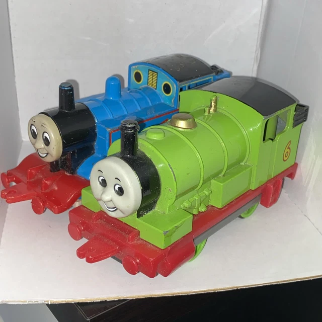 LARGE SIZE ERTL Thomas The Tank Engine And Percy Vintage Pull Back Toys ...