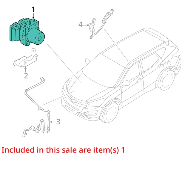 2013-2013 HYUNDAI SANTA Fe Abs Pump Control Module JGD4O $60.19 ...