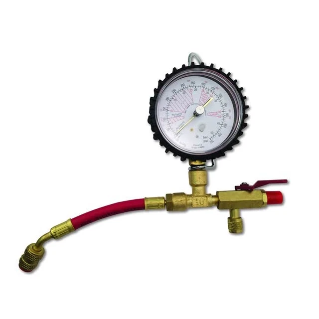 NITROGEN TEST GAUGE with Ball Valve N2 Nitrogen pressure testing gauge ...