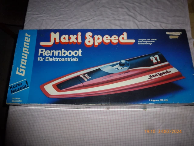 RARITÄT: GRAUPNER MAXI SPEED - Der Klassiker - ungebaut in OVP EUR 61 ...