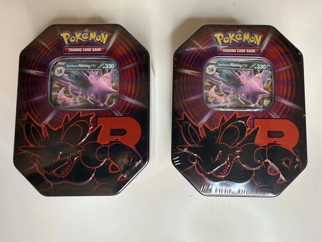 POKEMON TCG DESTINED Rivals Team Rocket Nidoking Ex Tin NEW/SEALED £30. ...