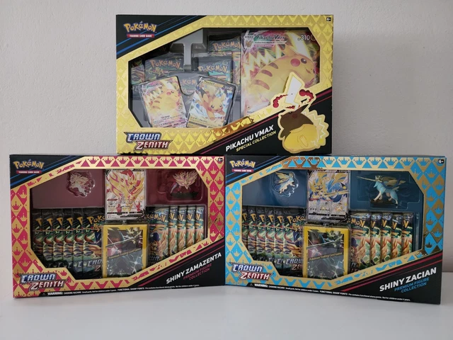 POKEMON TCG CROWN Zenith Premium Figure Collection Box Set & Pikachu ...